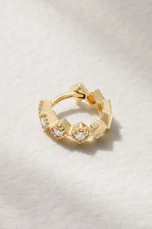 Jacquie Aiche 14-karat Diamond Hoop Earring