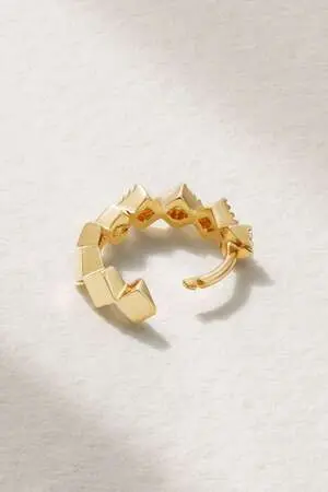 Jacquie Aiche 14-karat Diamond Hoop Earring