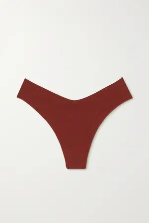 SKIMS Cotton-blend Jersey Dipped Thong Red