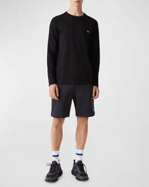Lacoste Pima Cotton Jersey Crewneck T-shirt Black