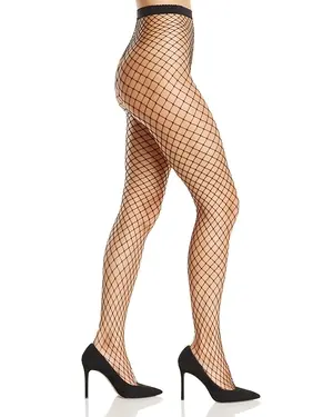 Natori Maxi Fishnet Tights - Black