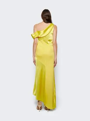 Loewe Draped Dress Yellow