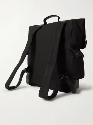 Belstaff Bruce Leather-trimmed Nylon-canvas Backpack