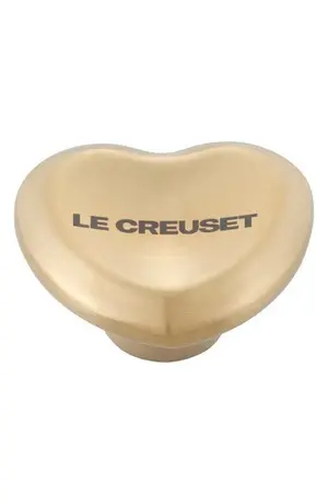 LE CREUSET Figural Heart Knob - Light Gold