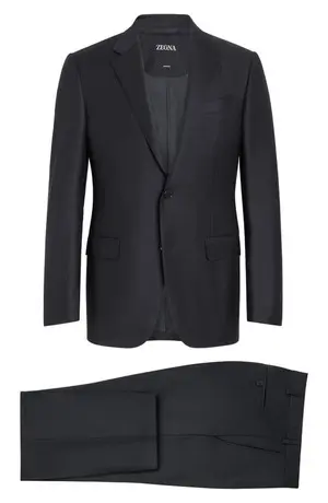 Zegna Trofeo Milano Wool Suit - Navy 1