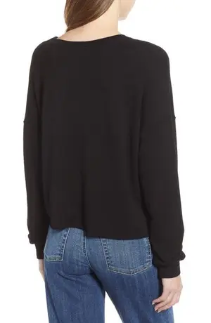 Splendid Dream Slub Pullover - Black