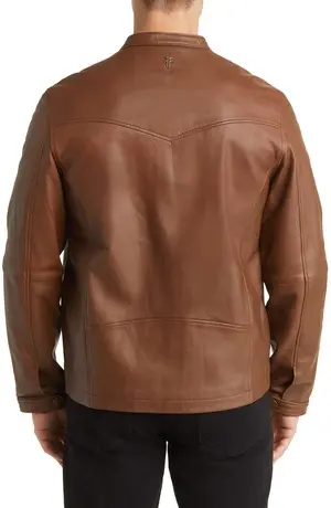 THE FRYE COMPANY Café Racer Leather Jacket