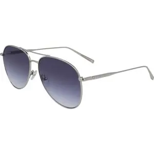 Longchamp Longchamp Classic 59mm Gradient Aviator Sunglasses Silver/blue Gradient