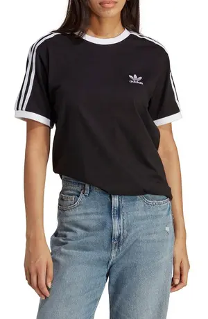 Adidas Adicolor Classics 3-stripes Cotton T-shirt Black