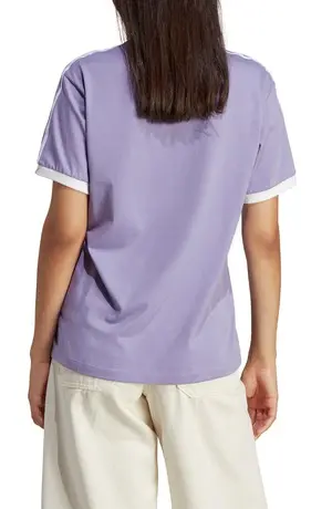 Adidas Adicolor Classics 3-stripes Cotton T-shirt - Magic Lilac