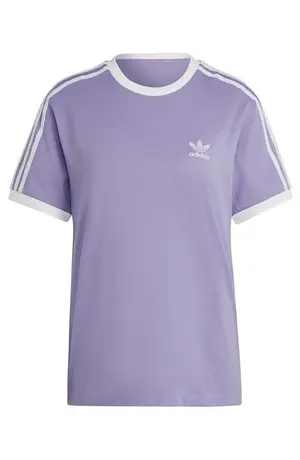 Adidas Adicolor Classics 3-stripes Cotton T-shirt - Magic Lilac