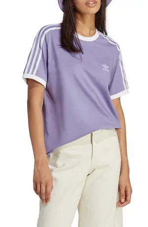 Adidas Adicolor Classics 3-stripes Cotton T-shirt - Magic Lilac