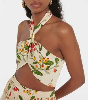 Agua Bendita Mulato Halterneck Top