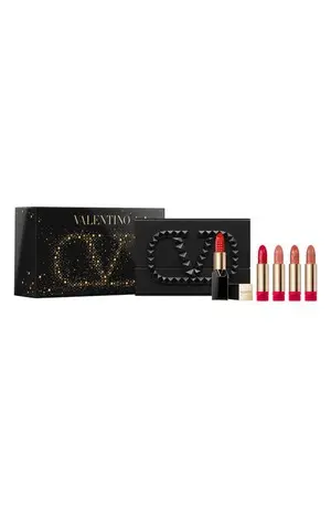 Valentino Garavani Rosso Lip & Lip Refill Set $165 Value - No Color