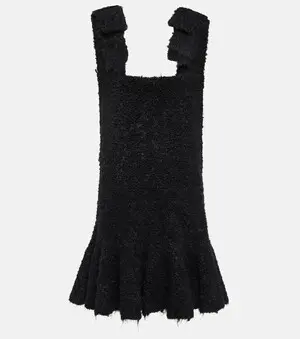 JIL SANDER Mohair-blend Bouclé Minidress