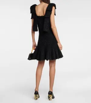 JIL SANDER Mohair-blend Bouclé Minidress