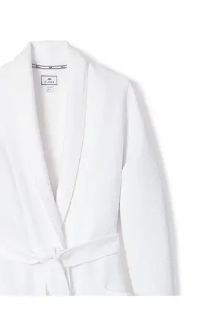 PETITE PLUME Ophelia Pima Cotton Jacquard Robe