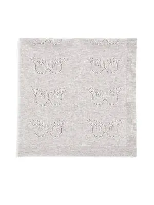 MARIE-CHANTAL Angel Wing Cashmere Blanket Grey