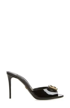 Dolce & Gabbana Dg Logo Patent Leather Sandals
