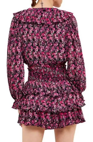Endless Rose Floral Ruffle Wrap Top
