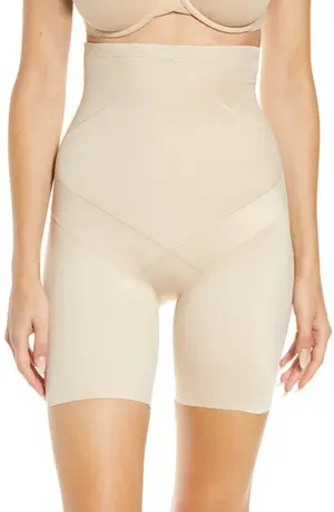 MIRACLESUIT® Tummy Tuck High Waist Thigh Slim Shaper - Warm Beige