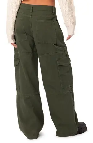EDIKTED Ember Denim Cargo Pants