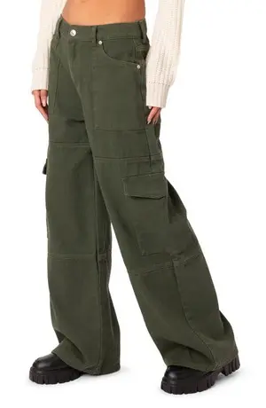 EDIKTED Ember Denim Cargo Pants
