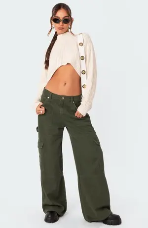 EDIKTED Ember Denim Cargo Pants