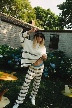 Free People Striped Sweater Set