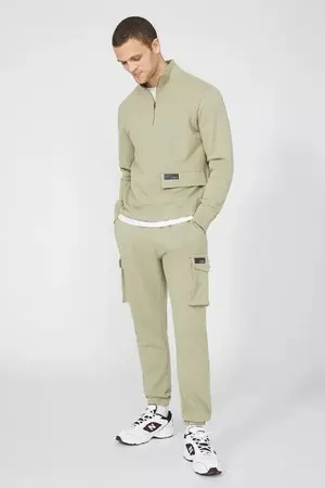 Red Herring Mens Cargo Sweatpants - Green