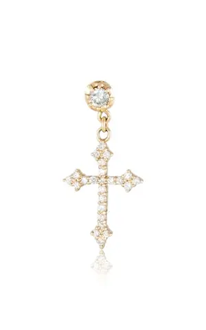 jacquie aiche-Sophia 14K Yellow Gold Diamond Single Earring