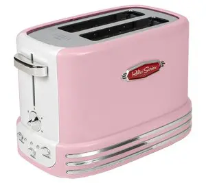 NOSTALGIA Retro 2-slice Bagel Toaster Pink