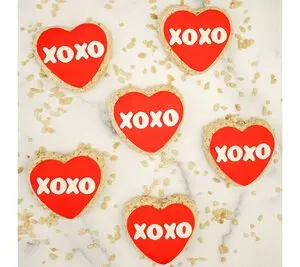CREATIVE CRISPIES CO. Creative Crispies 6-pc Valentine's Xoxo Convers Ation Hearts