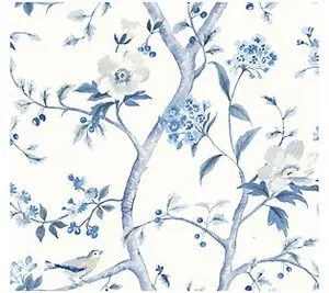 LILLIAN AUGUST Floral Trail Peel And Stick Wall Paper - One-color