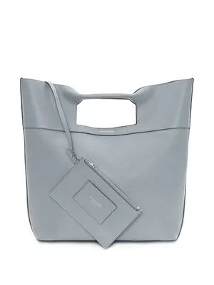Alexander McQueen Square Leather Tote - 1537 Dove Grey