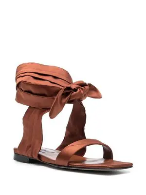 Attico Ankle-tie Flat Sandals