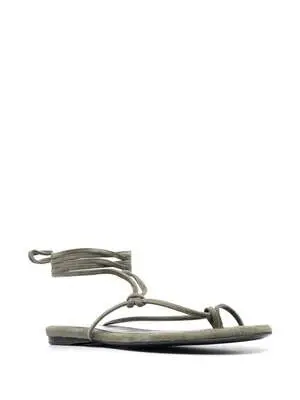 Attico Ankle-tie Flat Sandals