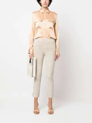 ARMA Cropped Skinny-cut Leather Trousers