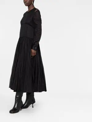 JIL SANDER Pleat-detail Midi Dress