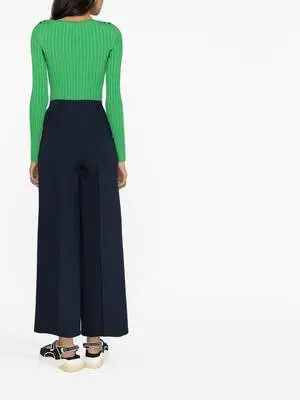 Stella McCartney Cut-out Knitted Top - Green