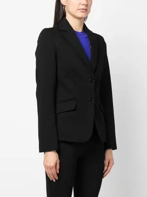 Karl Lagerfeld Fitted Blazer With Embroidered Logo