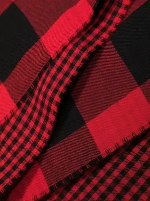 Polo Ralph Lauren Reversible Checked Brushed-cotton Scarf