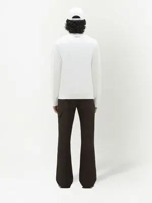 COURREGES Embroidered-logo Cotton Sweatshirt