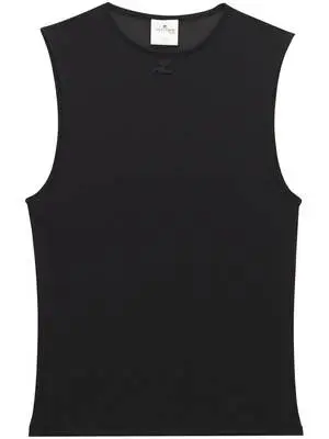 COURREGES Logo-patch Detail Tank Top