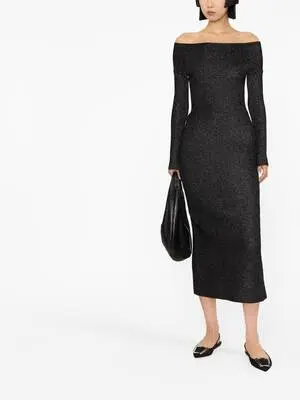 Khaite Marisole Midi Dress - Black