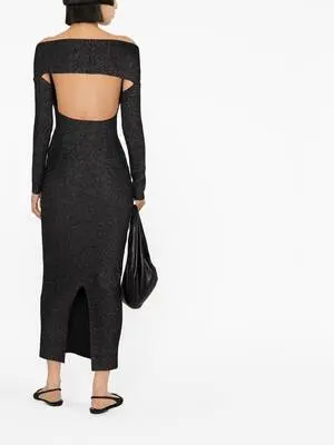 Khaite Marisole Midi Dress - Black