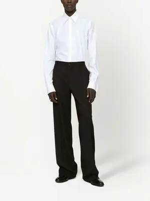 Dolce & Gabbana Martini-fit Floral-jacquard Cotton Shirt
