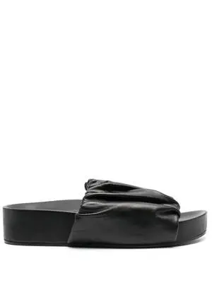 JIL SANDER Leather Platform Sandals
