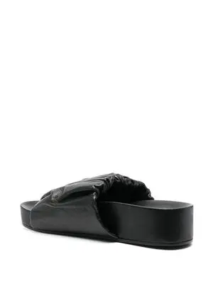 JIL SANDER Leather Platform Sandals