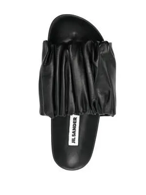 JIL SANDER Leather Platform Sandals